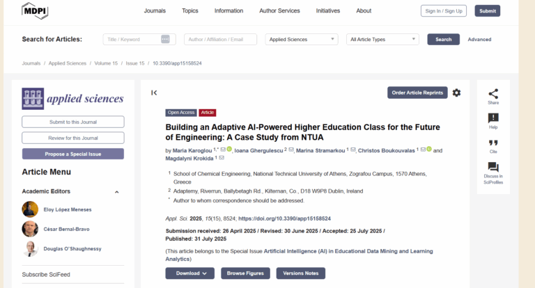 Shaping the Future of Engineering Education: Adaptemy Leads ...